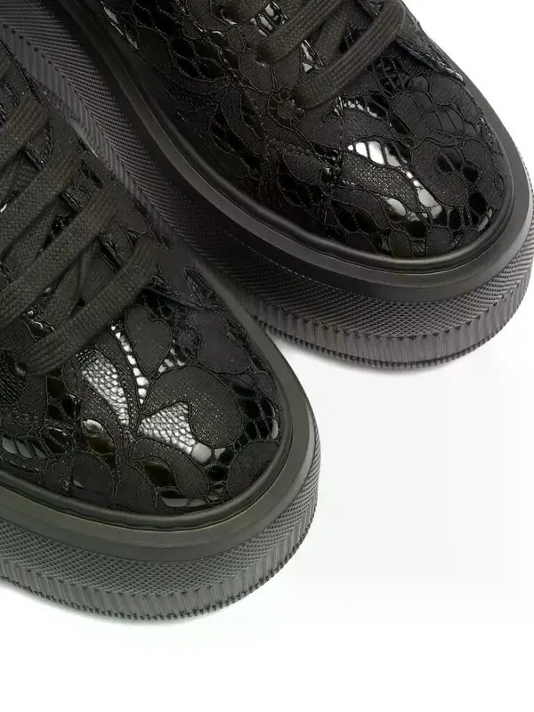 Casadei Lace Platform Sneakers