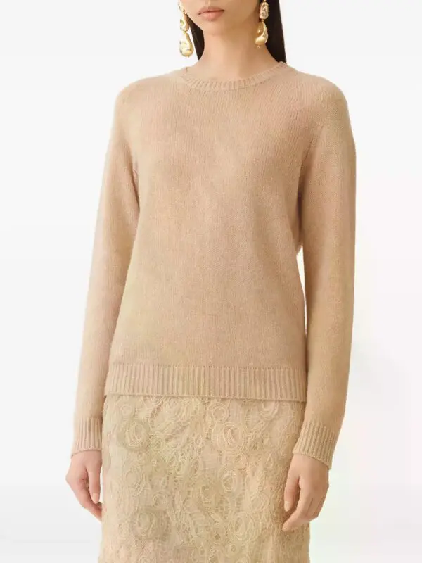 Fabiana Filippi Round-neck Cashmere Jumper - Neutrals
