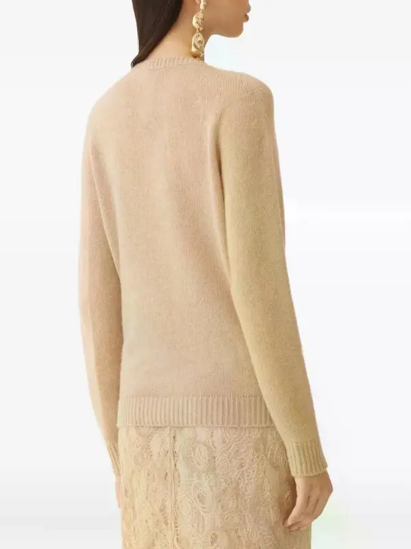 Fabiana Filippi Round-neck Cashmere Jumper - Neutrals
