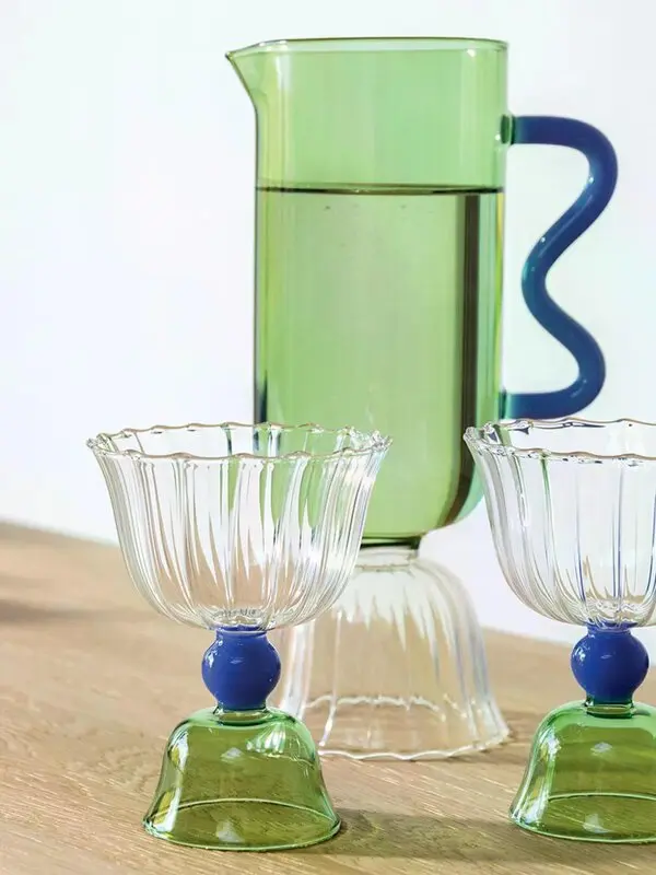 &K AMSTERDAM Tulip Wave-handle Carafe