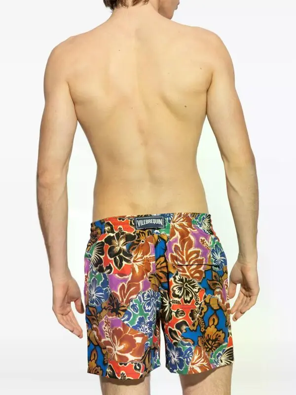 Palm Angels X Vilebrequin Floral-print Swim Shorts - Multicolour