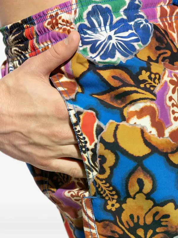 Palm Angels X Vilebrequin Floral-print Swim Shorts - Multicolour