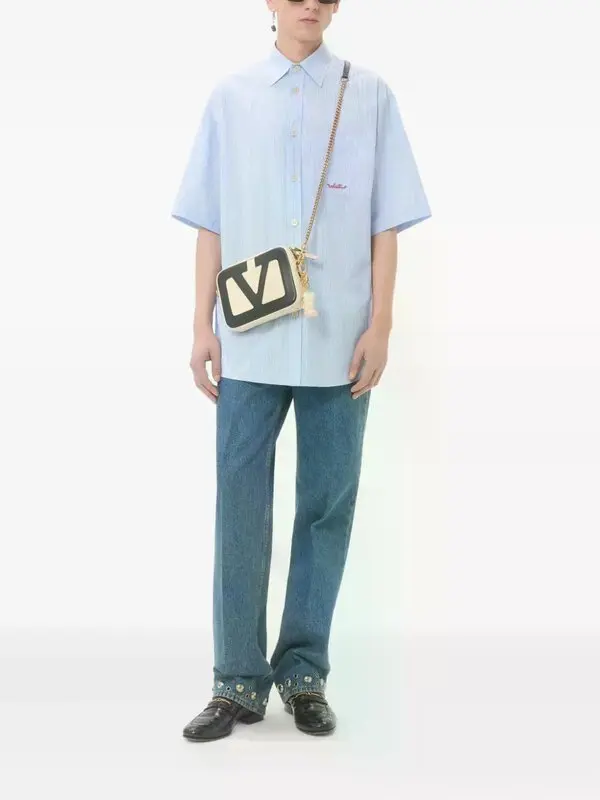 Valentino Garavani Embroidered Cotton Shirt