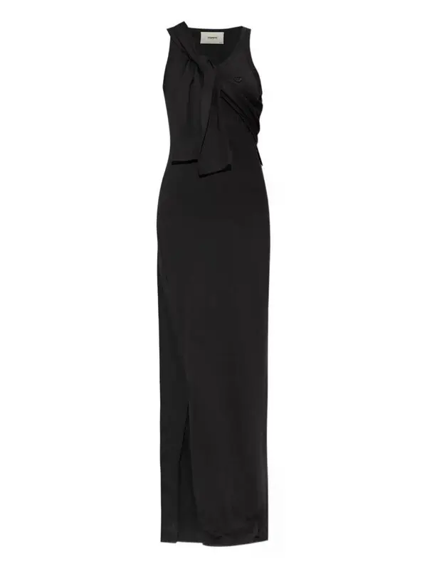 Coperni Knot-detail Side-slit Maxi Dress