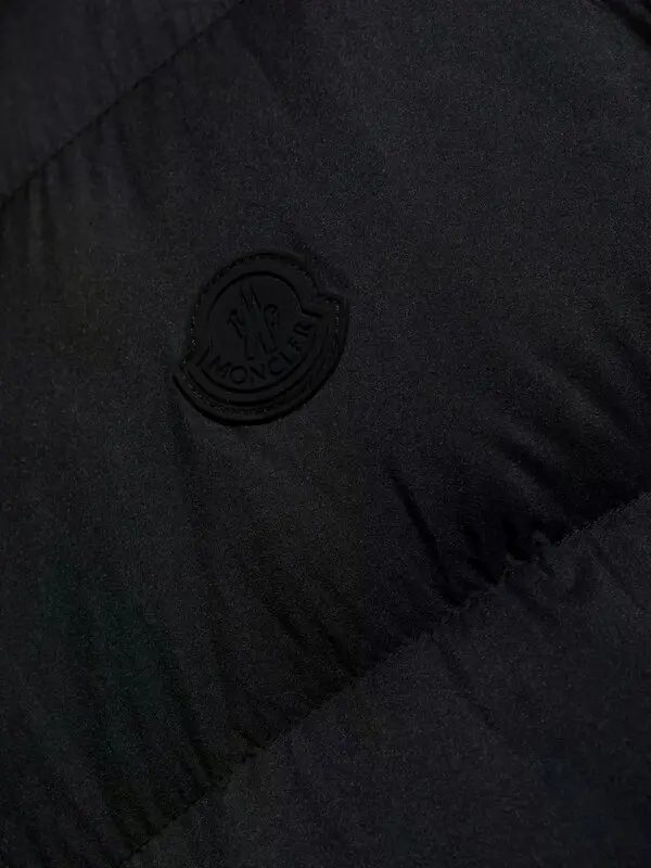 Moncler Quilted Gilet With Hood - Black