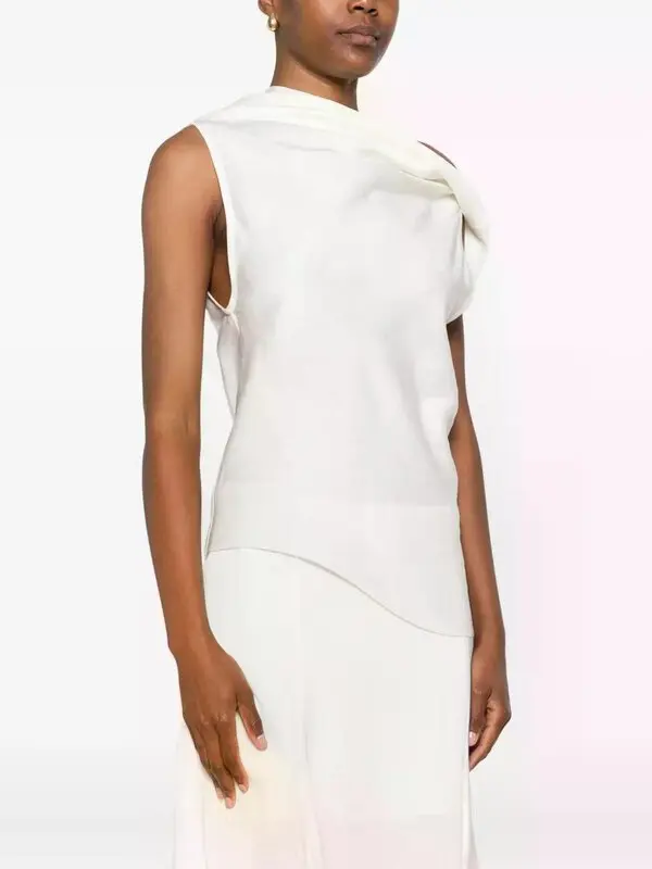MARQUES' ALMEIDA Asymmetric Cowl-neck Top