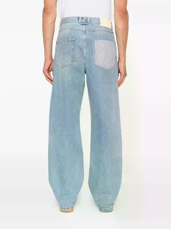 Axel Arigato Zine Patch-detail Jeans - Blue