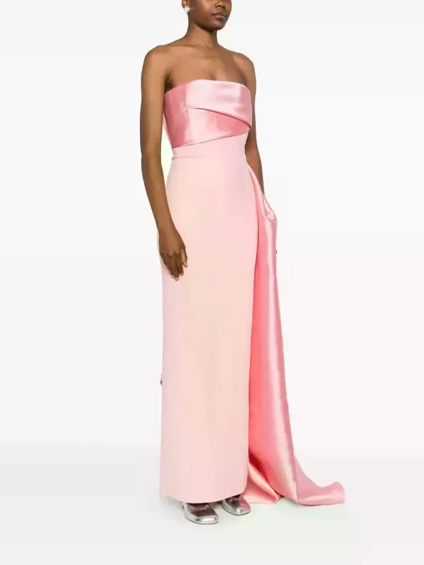 Solace London Kinsley Maxi Dress Pink Editorialist