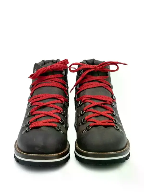 MONPIZ Lace-up Leather Boots - Brown
