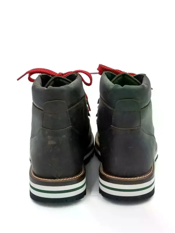MONPIZ Lace-up Leather Boots - Brown