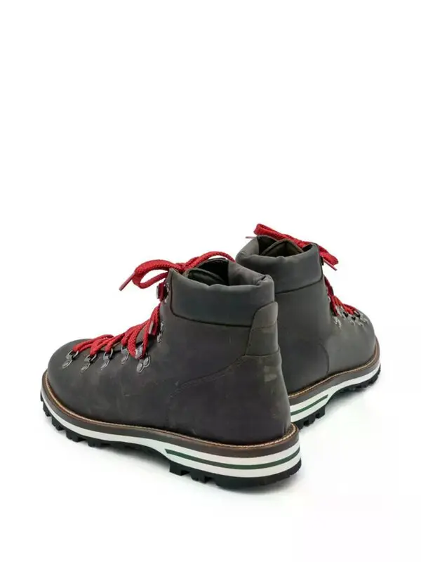 MONPIZ Lace-up Leather Boots - Brown