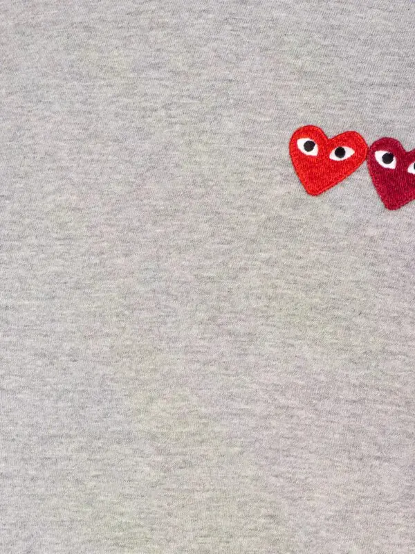 Play Comme Des Garcon Heart-patch T-shirt