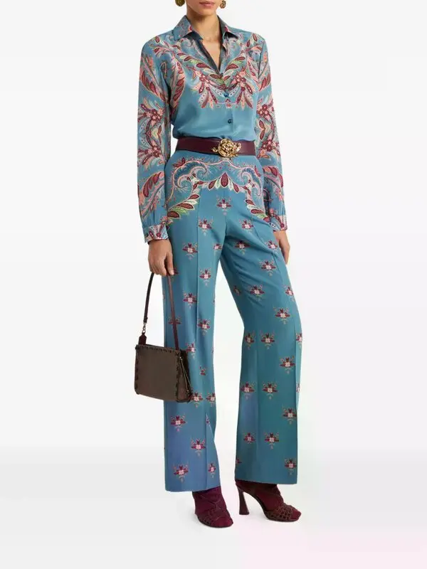 Etro Floral-print Trousers
