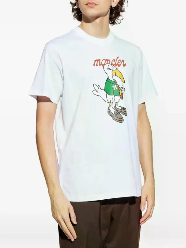 Moncler Bird-print Cotton T-shirt