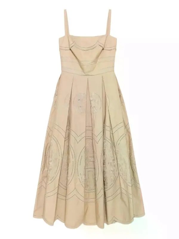 Elie Saab Embroidered Long Dress