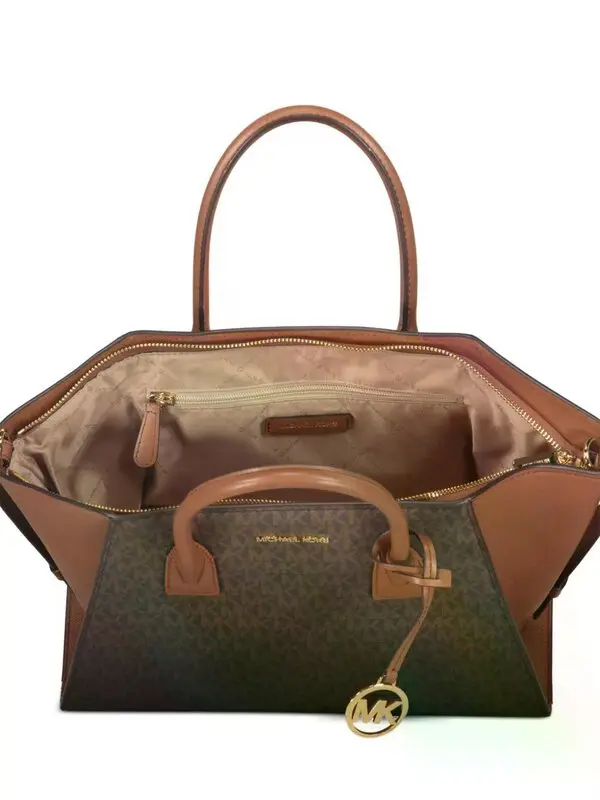 Michael Kors Logo-plaque Tote Bag - Brown