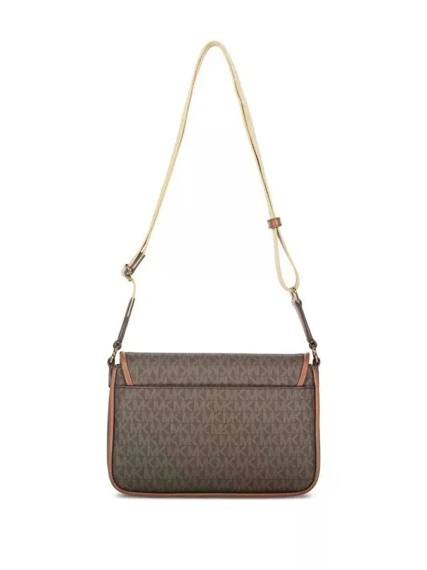 Michael Kors Bradshaw Monogram Shoulder Bag - Brown