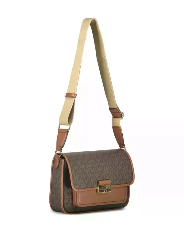 Michael Kors Bradshaw Monogram Shoulder Bag - Brown