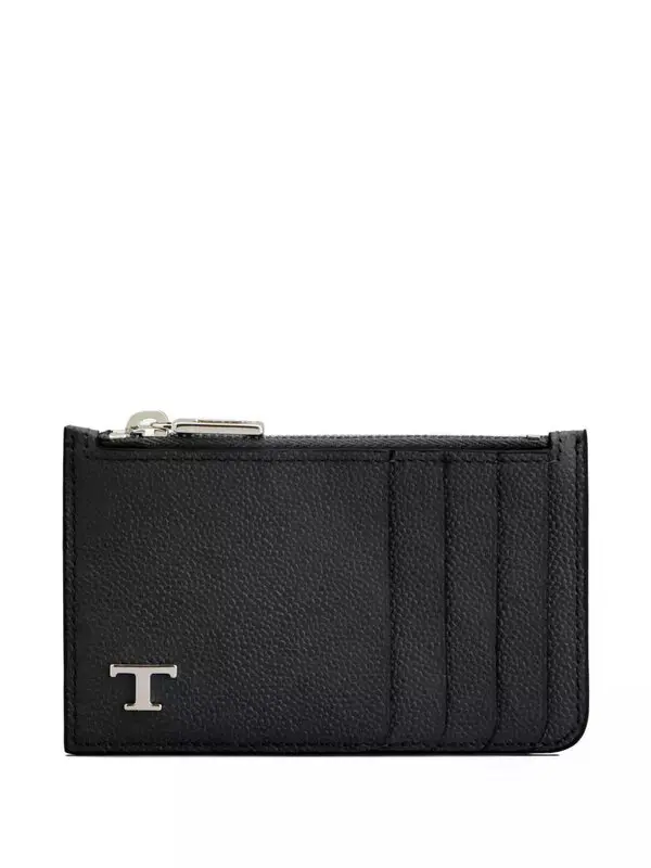 TOD'S Credit Leather Card Holder - Black
