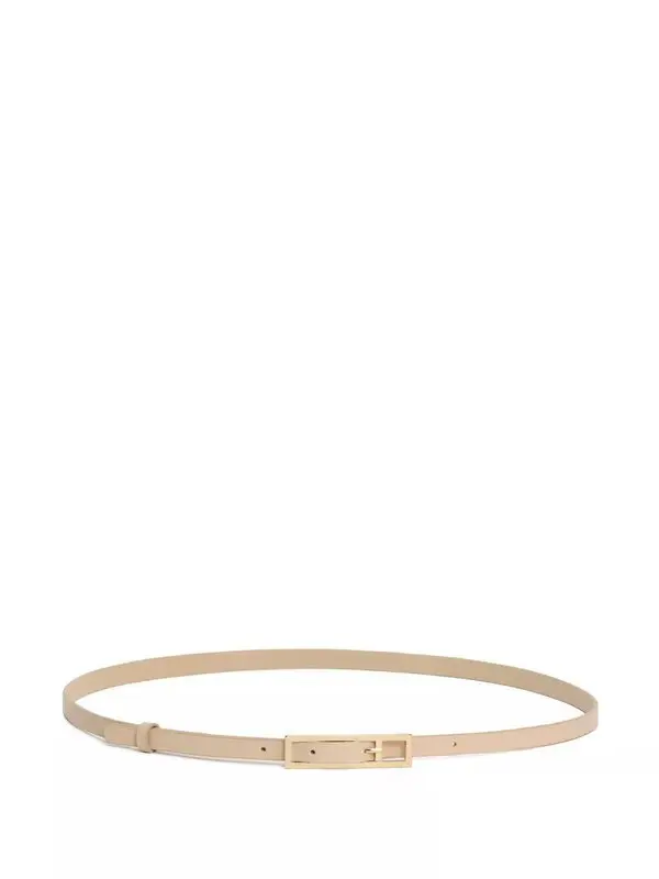 Fabiana Filippi Leather Rectangle-buckle Belt - Neutrals