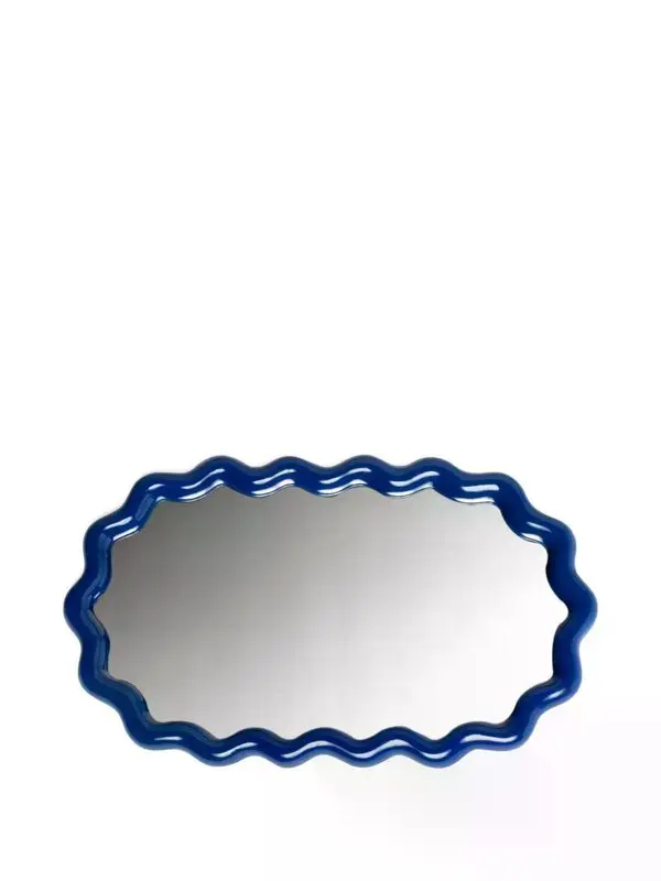 &K AMSTERDAM Zigzag Wave Mirror - Blue