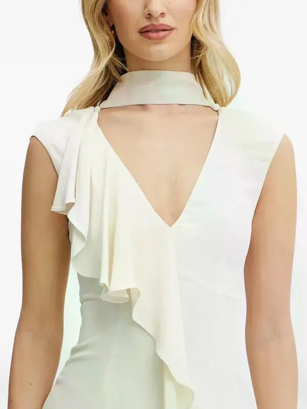 Karl Lagerfeld Ruffle-trim Maxi Dress