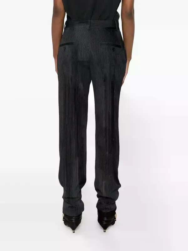 Isabel Marant Étoile Pinstripe Pleated Trousers - Black