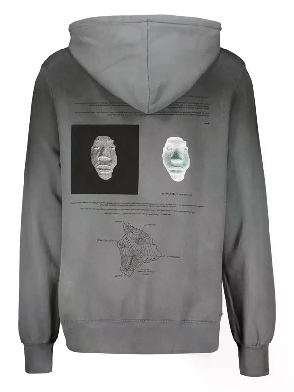 ISO.POETISM Graphic Hoodie With Drawstring Hood
