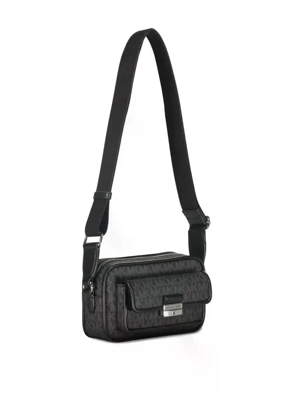 Michael Kors Bradshaw Monogram Shoulder Bag - Black