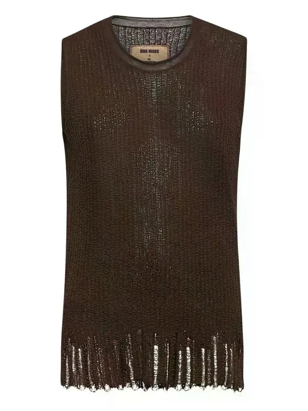 UMA WANG Ribbed Sleeveless Top