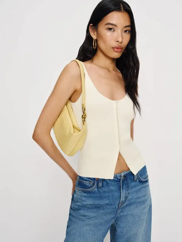 REFORMATION Eloise Cotton Sweater Tank Top