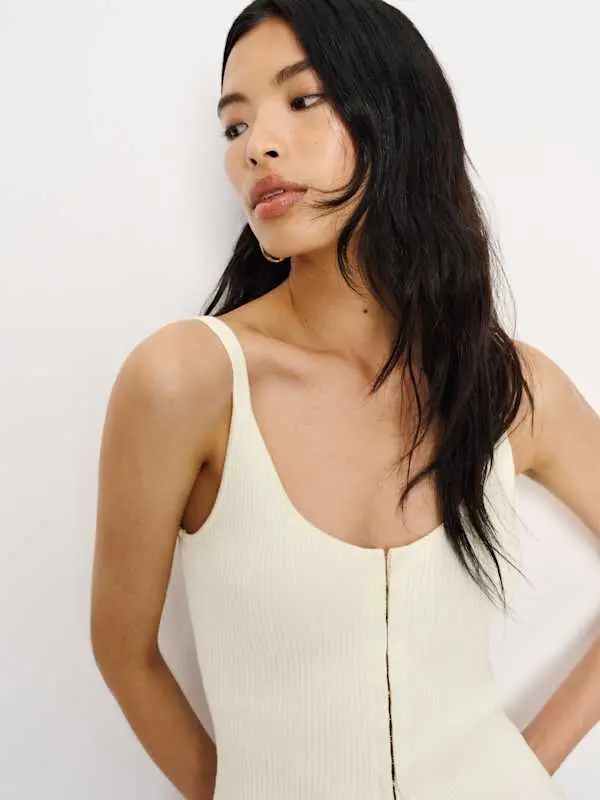 REFORMATION Eloise Cotton Sweater Tank Top