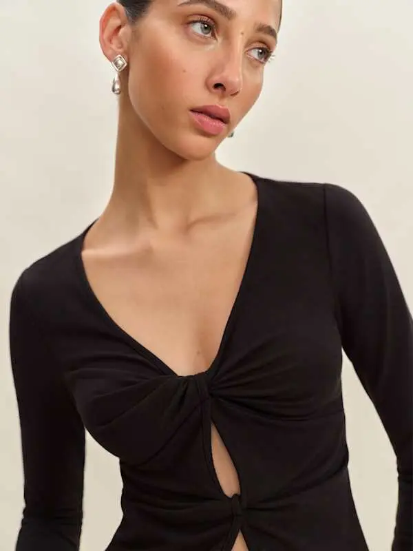 REFORMATION Silas Knit Top