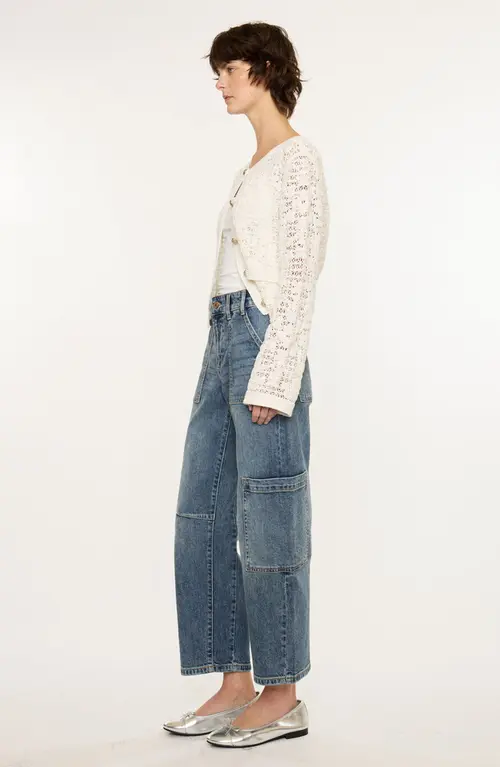 KANCAN Low Slung Barrel Jeans
