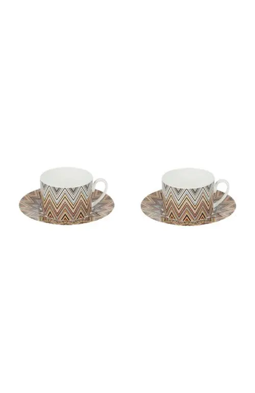 Missoni Jarris 2-teacup Set - White