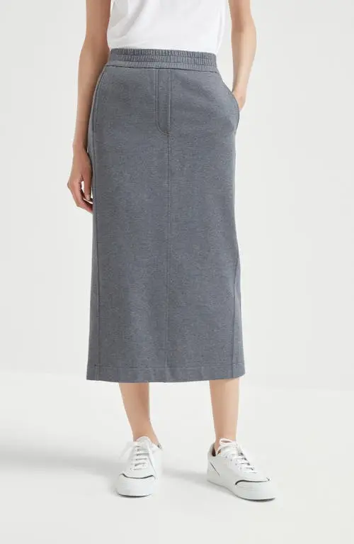 Brunello Cucinelli Track Midi Skirt