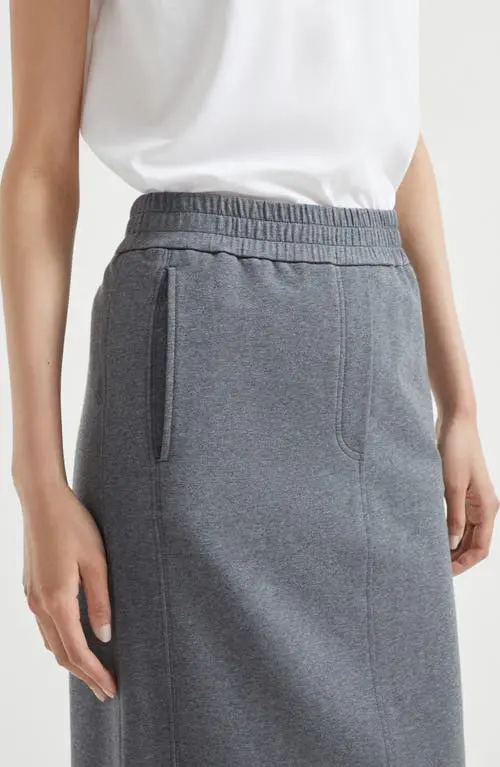 Brunello Cucinelli Track Midi Skirt