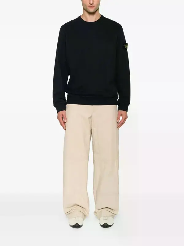Stone Island Compass-motif Sweatshirt - Blue