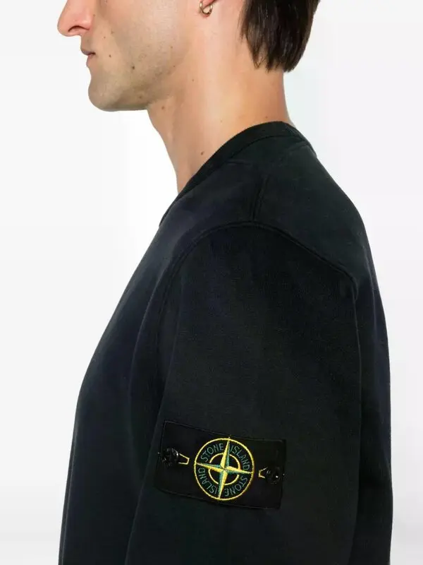 Stone Island Compass-motif Sweatshirt - Blue