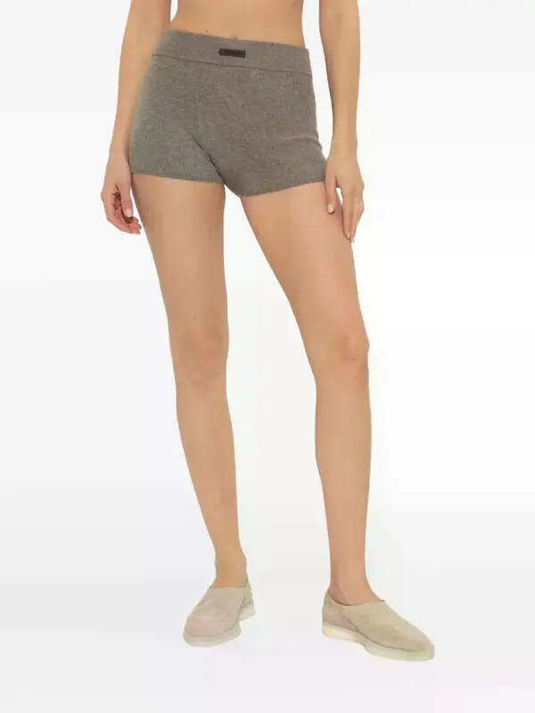Fear Of God Ribbed-knit Shorts - Brown