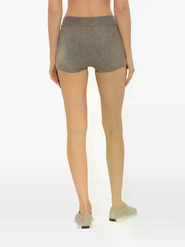 Fear Of God Ribbed-knit Shorts - Brown