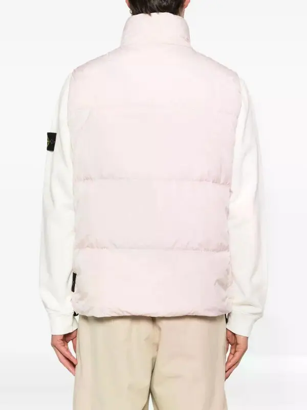 Stone Island Compass-motif Vest - Pink