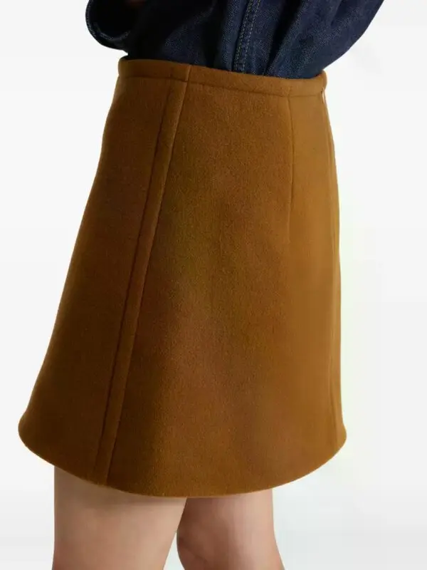 PATOU Wool Mini Skirt
