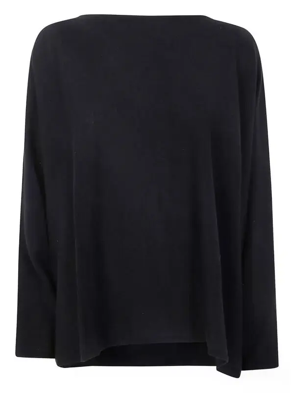 Liviana Conti Boat-neck Wool Jumper - Black