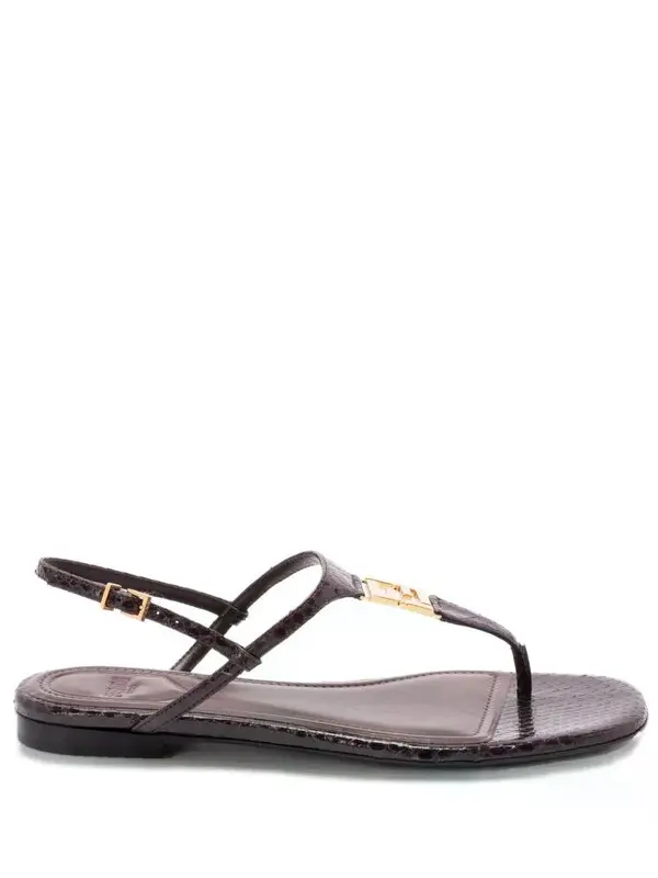 Fendi Flat Sandals - Brown
