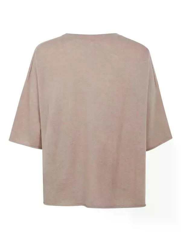Liviana Conti Short-sleeve Wool T-shirt - Neutrals