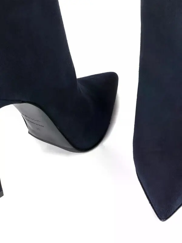 LE SILLA 120mm Suede Stiletto Boots - Blue