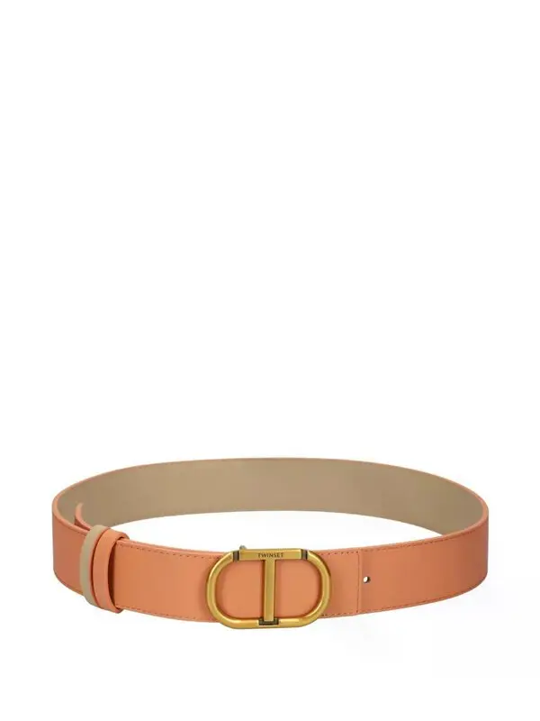 TWINSET Reversible Leather Belt - Neutrals