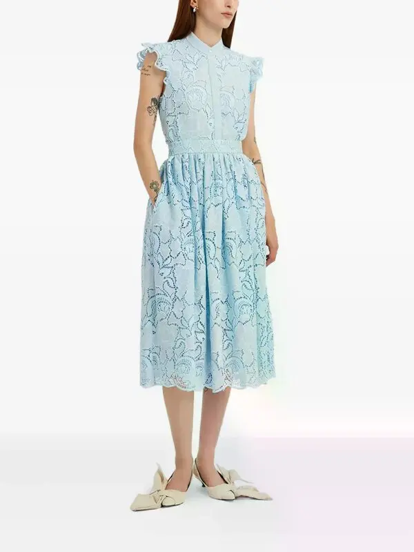 Erdem Floral Lace Sleeveless Top