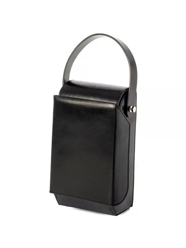 MERRYL TIELMAN Frank Top-handle Leather Bag - Black